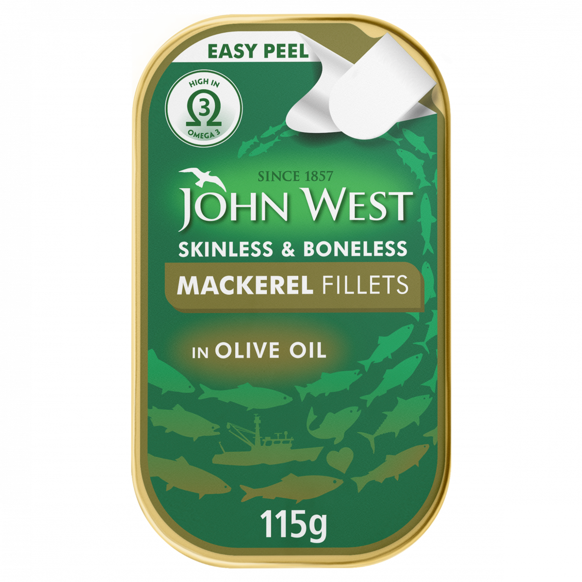 Mackerel Fillets In Olive Oil – John West Ireland